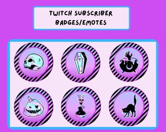 HALLOWEEN CUTE SLIMES Twitch Sub Badges Halloween Spooky - Etsy