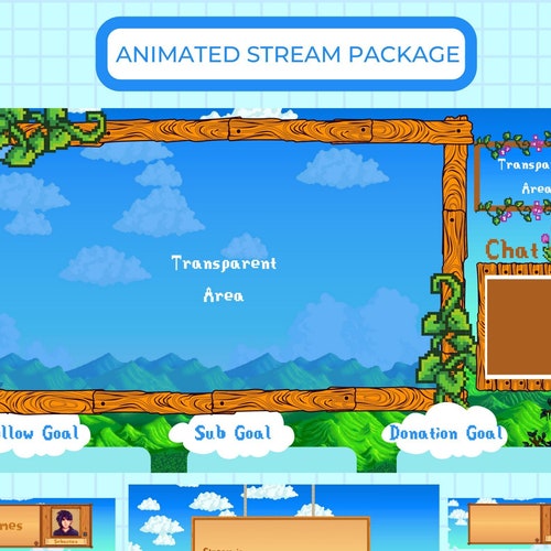 Stardew Valley Animated Stream Overlay Package for Twitch - Etsy