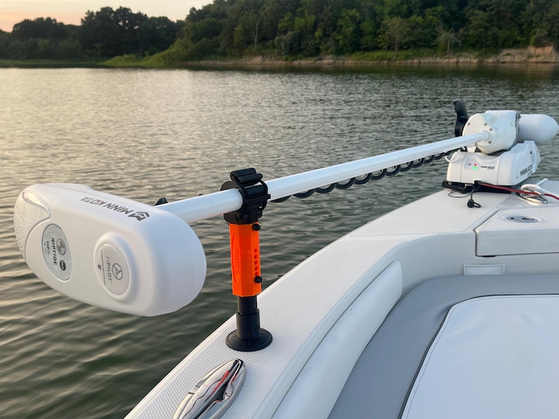 Staymo™ Deck Series Trolling Motor Support | Adjustable No-drill Motor ...