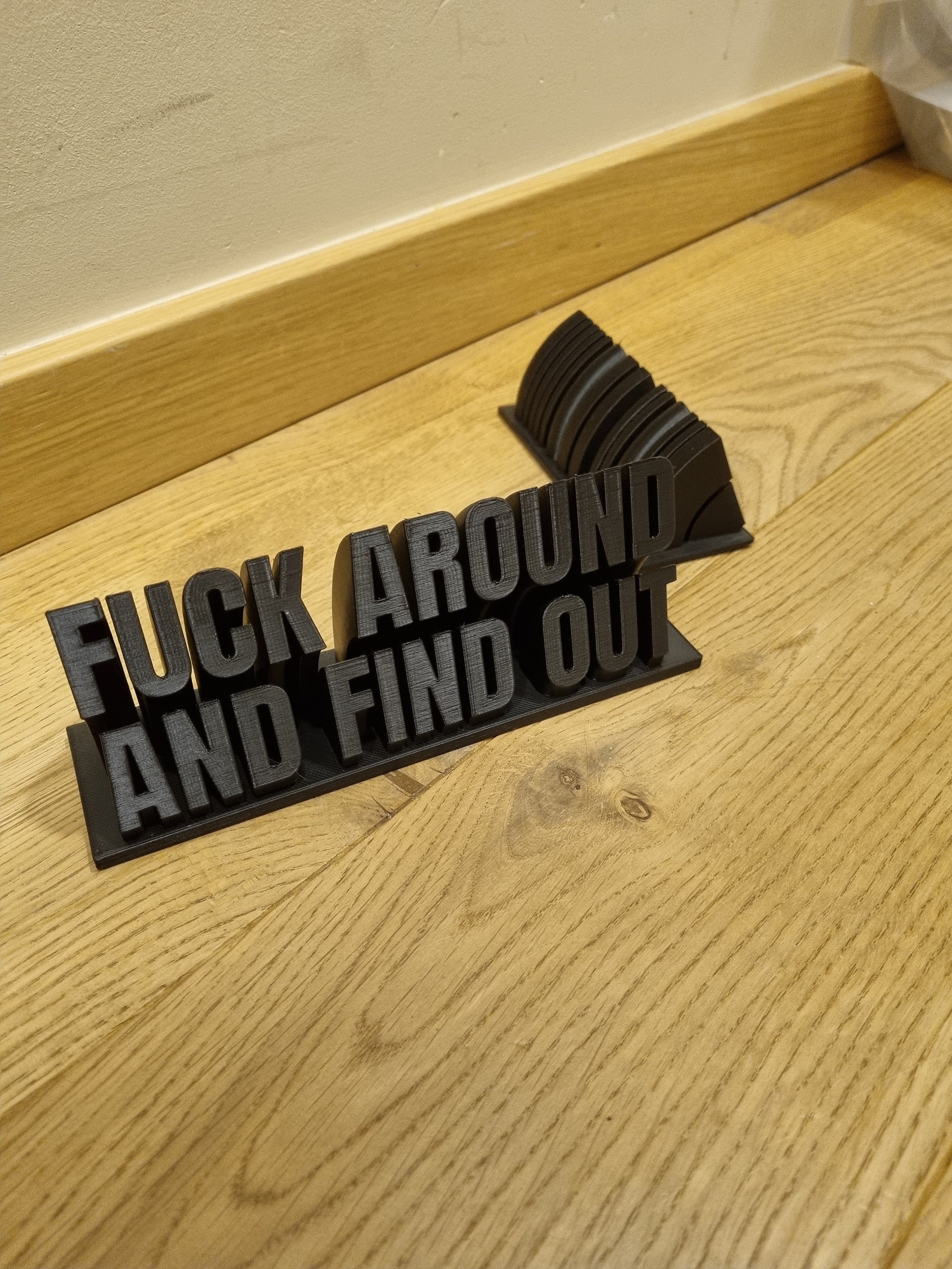 Fu Around and Find Out / Office or Home Desk Sign / Decor Tabletop Desk ...