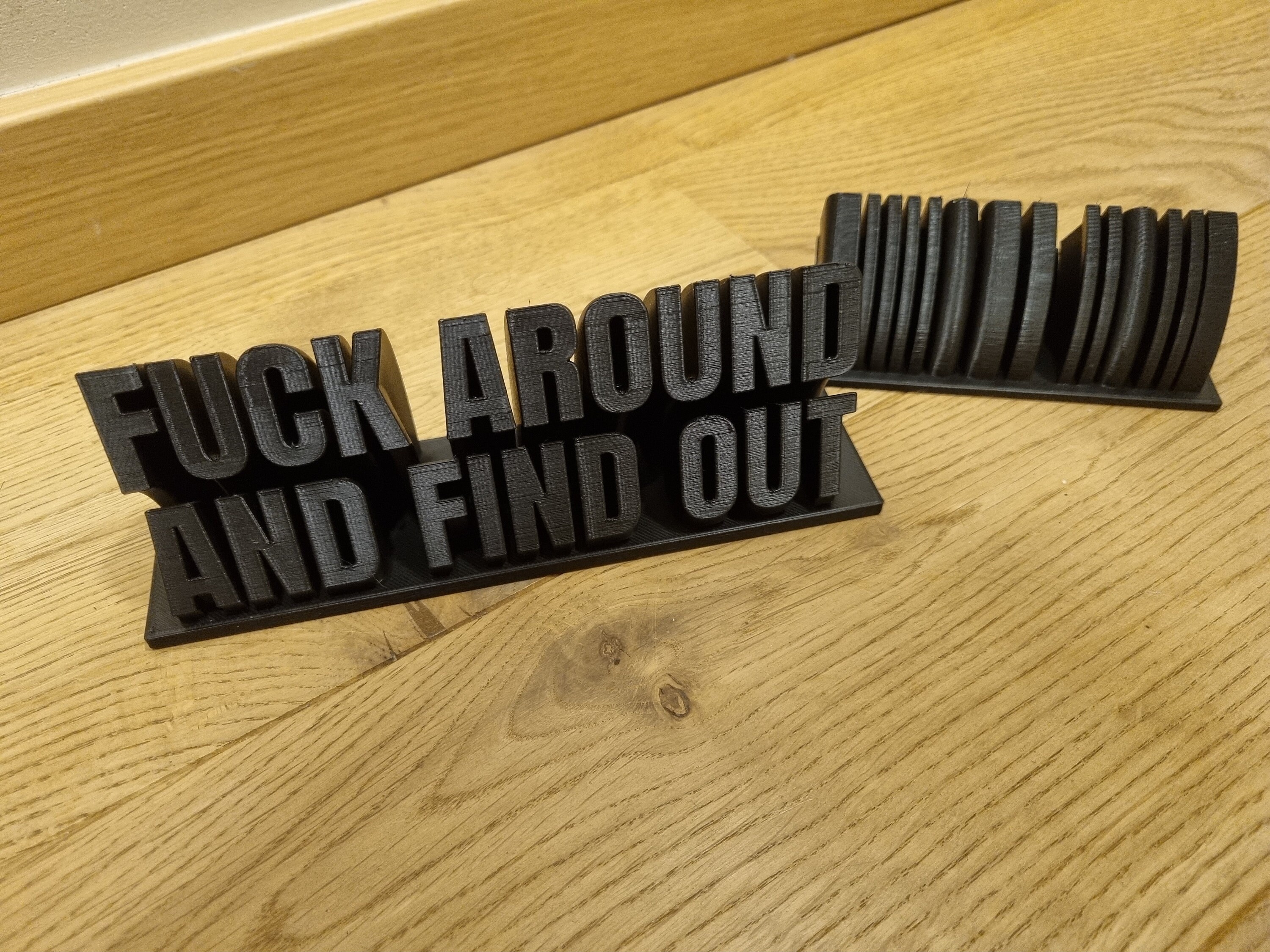 Fu Around and Find Out / Office or Home Desk Sign / Decor Tabletop Desk ...