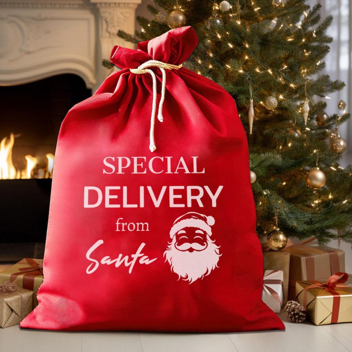 Special Delivery From Santa - Christmas Present Sack - Christmas Gift ...