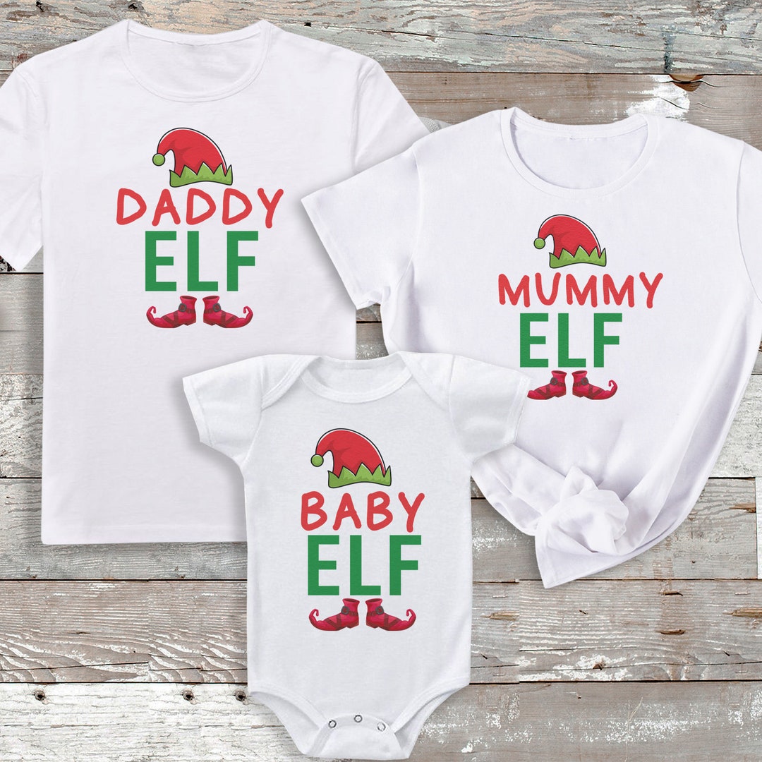 Family Elf Matching Set - Family Matching Tops Gift Set - All Sizes ...