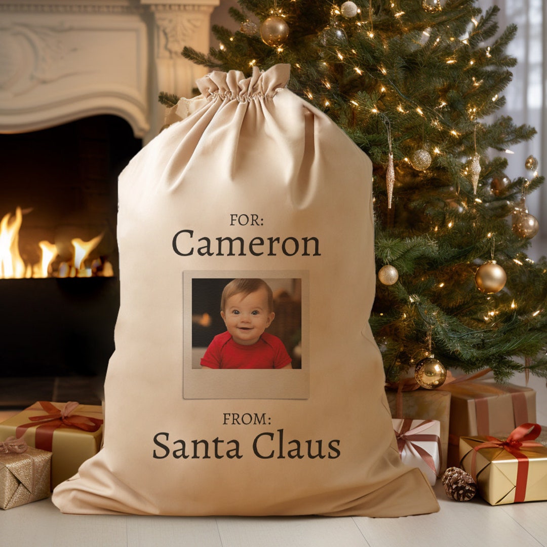 Personalised Photo From Santa Santa Sack - Christmas Present Sack ...