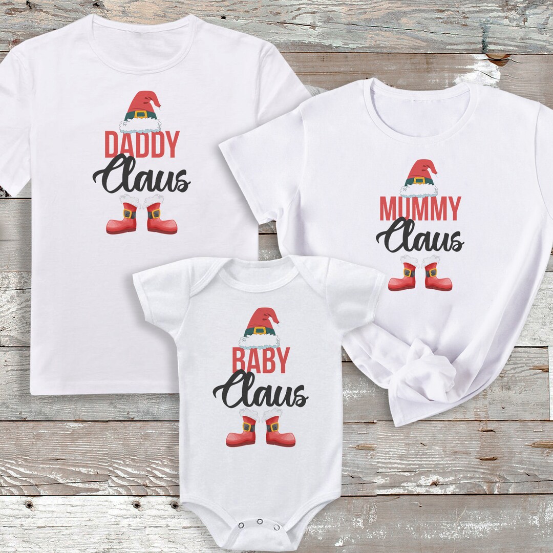 Family Claus Matching Set - Family Matching Tops Gift Set - All Sizes ...