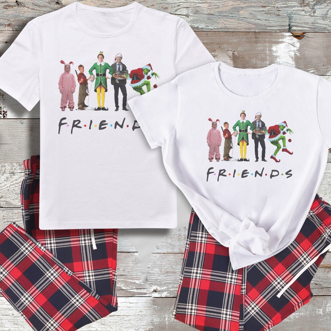 Christmas Friends - Christmas Pyjama Set, Chrismtas Pajama Set ...