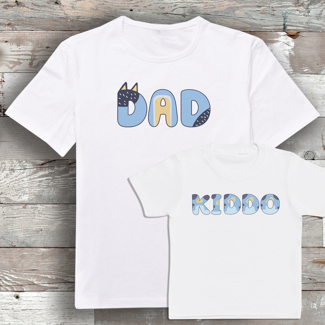 Blue Dad & Baby/kids Dad T-shirt Gifts for Dad - Etsy Australia