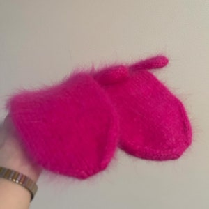 Angora Mittens/ Handknittedmittens/ Winter Mittens - Etsy