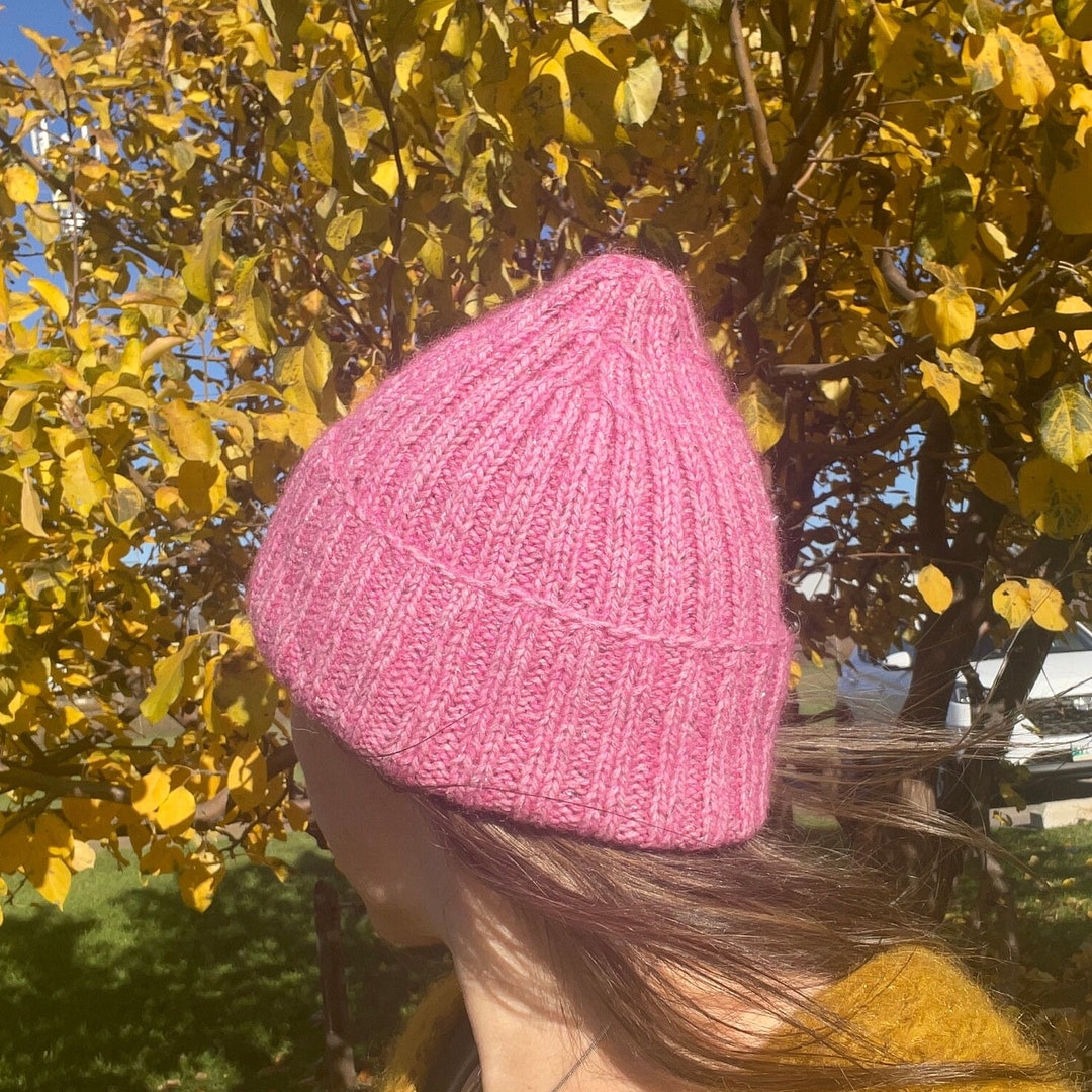 Soft Hand Knitted Winter Tuque/not Scratchy Wool/warm - Etsy