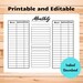Monthly Subscription Tracker, Bill Tracker Printable, Bill Planner ...