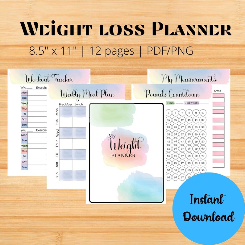 Weight Loss Tracker, Health Planner, Fitness Planner, Water Tracker ...