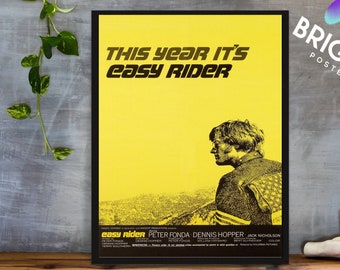 Vintage Easy Rider Poster - Etsy