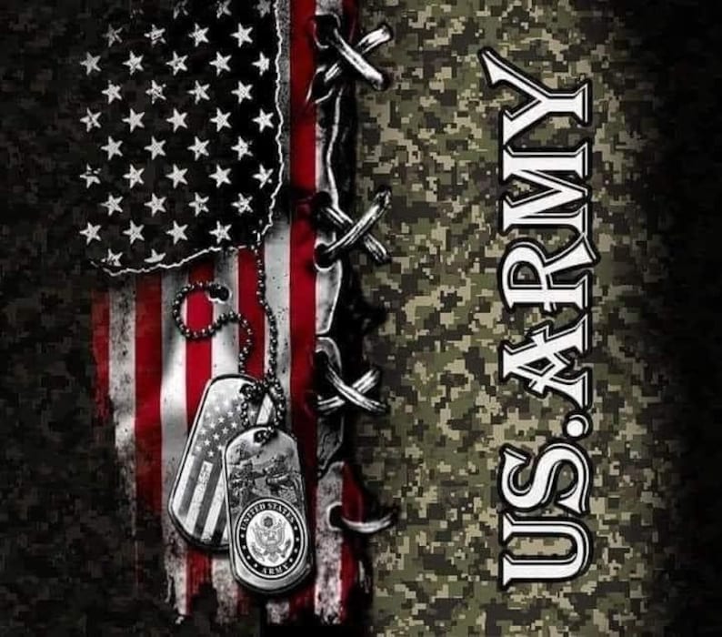 NOT DIGITAL DOWNLOAD Army Print Ready to Use Ready to Press Transfer ...