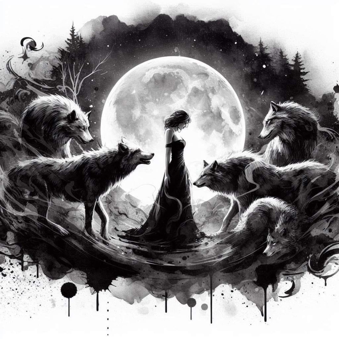 NOT DIGITAL DOWNLOAD Wolf Print Ready to Use Ready to Press Transfer ...