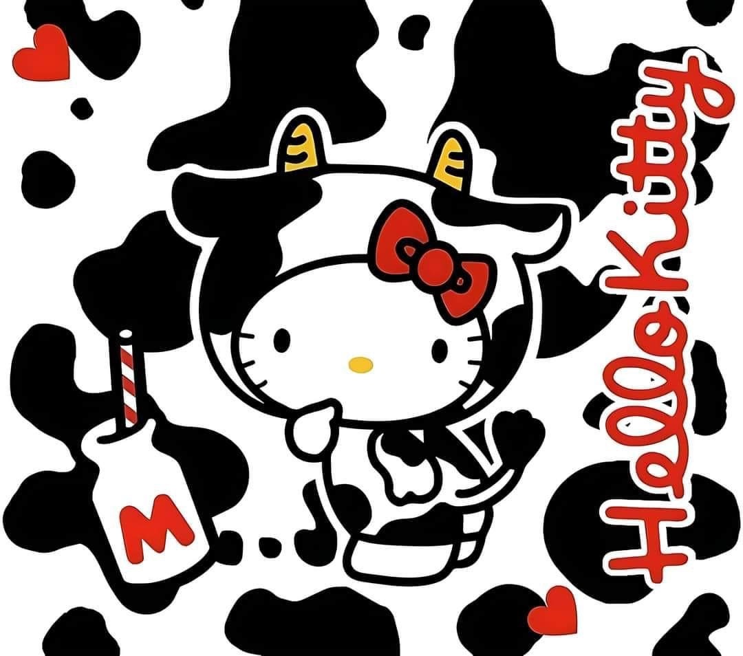 NOT DIGITAL DOWNLOAD Hello Kitty Print Ready to Use Ready to Press ...