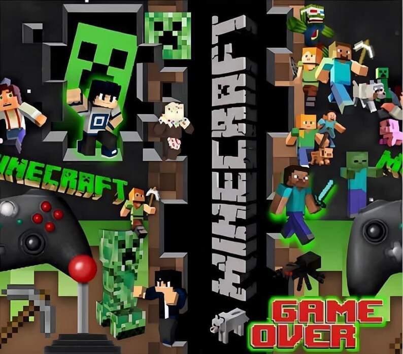 NOT DIGITAL DOWNLOAD Minecraft Print Ready to Use Ready to Press ...