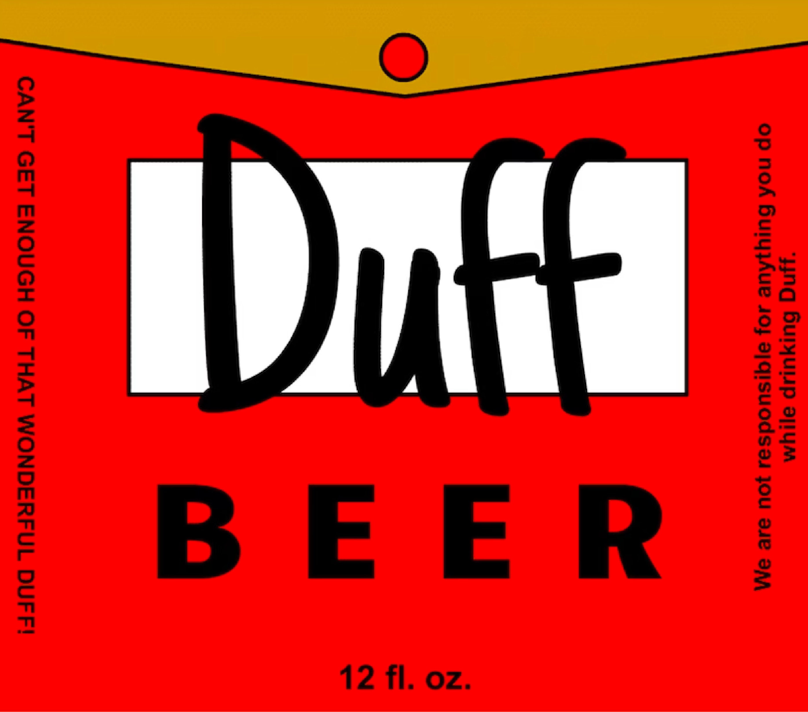 NOT DIGITAL DOWNLOAD Duff Beer Print Ready to Use Ready to Press ...