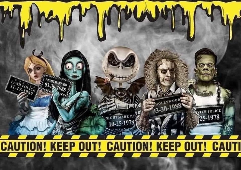 NOT DIGITAL DOWNLOAD Horror Print Ready to Use Ready to Press Transfer ...