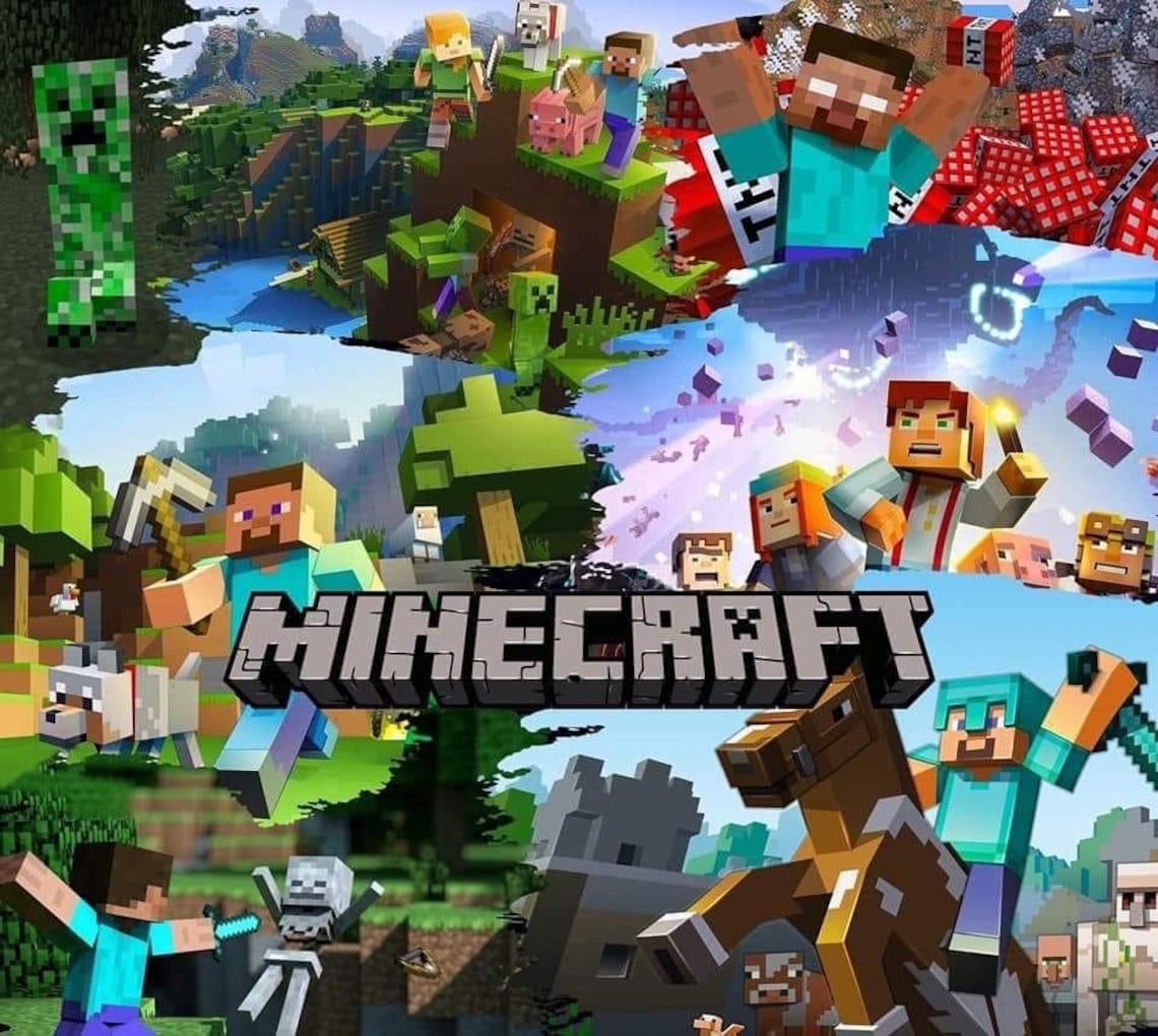 NOT DIGITAL DOWNLOAD Minecraft Print Ready to Use Ready to Press ...