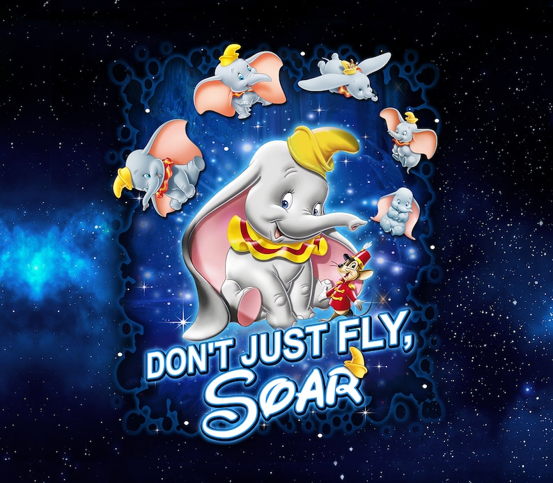 NOT DIGITAL DOWNLOAD Dumbo Soar Print Ready to Use Ready to Press ...