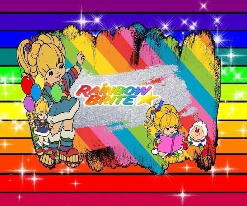 NOT DIGITAL DOWNLOAD Rainbow Brite Print Ready to Use Ready to Press ...