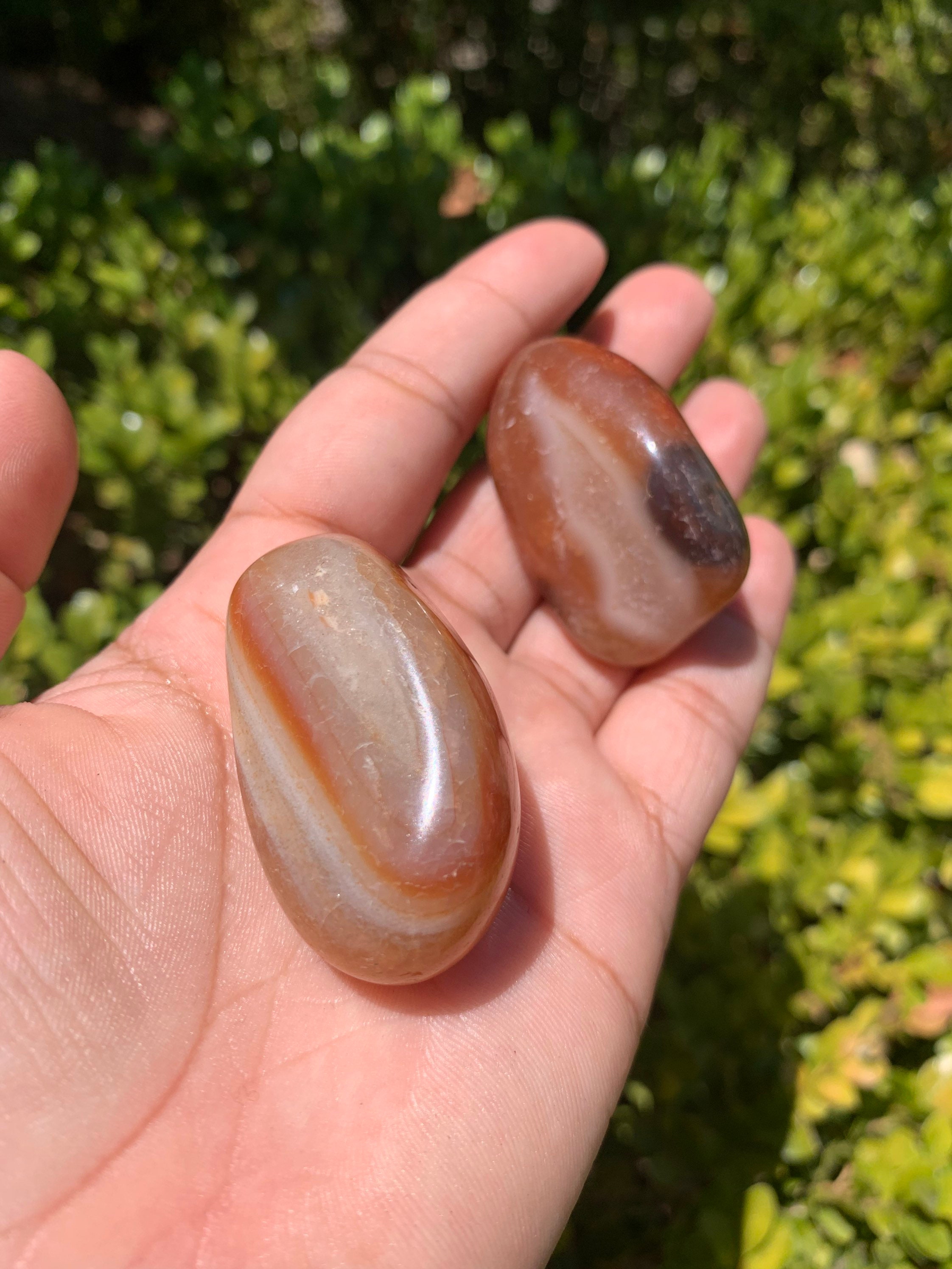 Handpicked Carnelian Agate Crystal Tumbles Tumbled Stones | Etsy