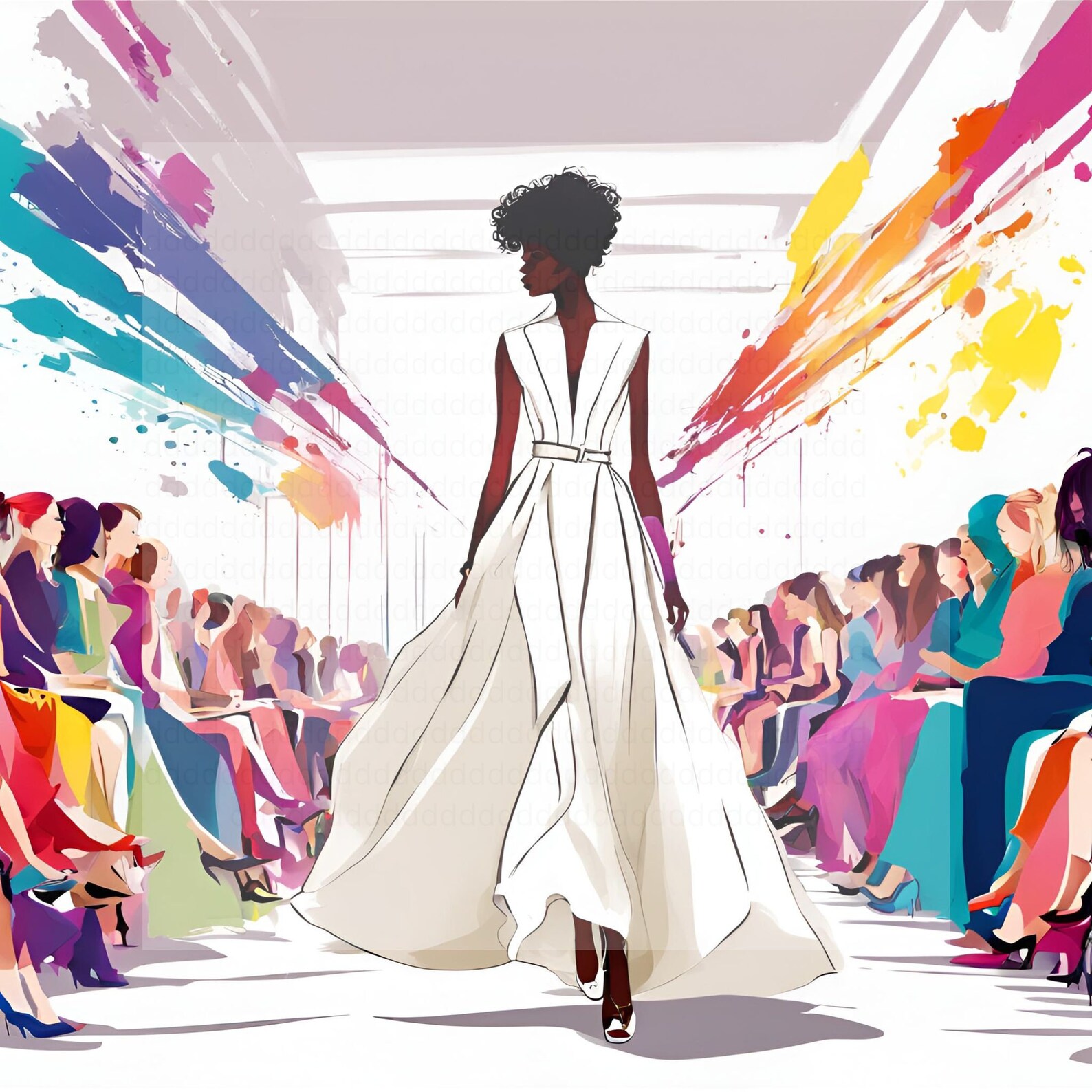 10 Fashion Model Clip Art, Printable Clipart, Jpg, Digital Download ...