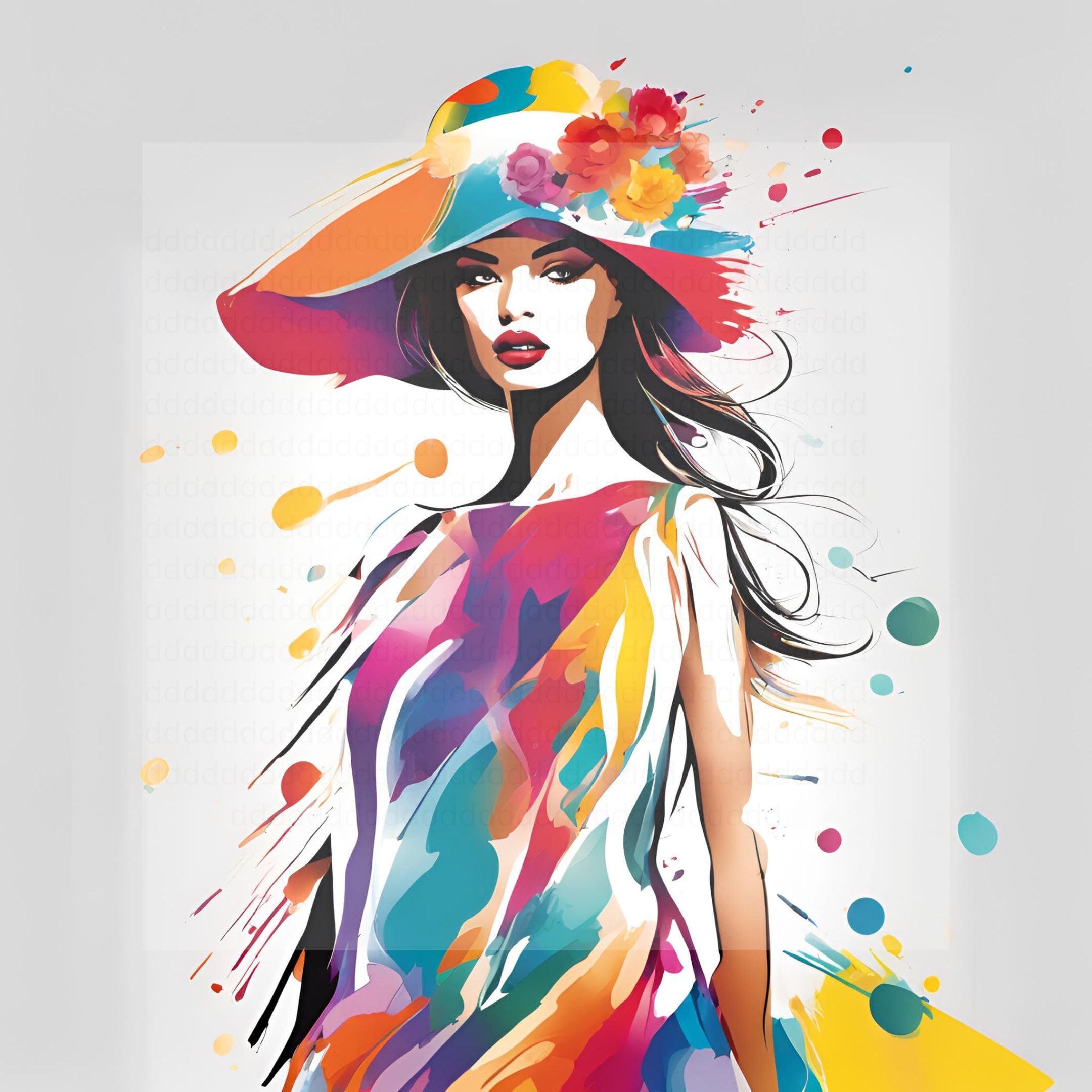 10 Fashion Model Clip Art, Printable Clipart, Jpg, Digital Download ...