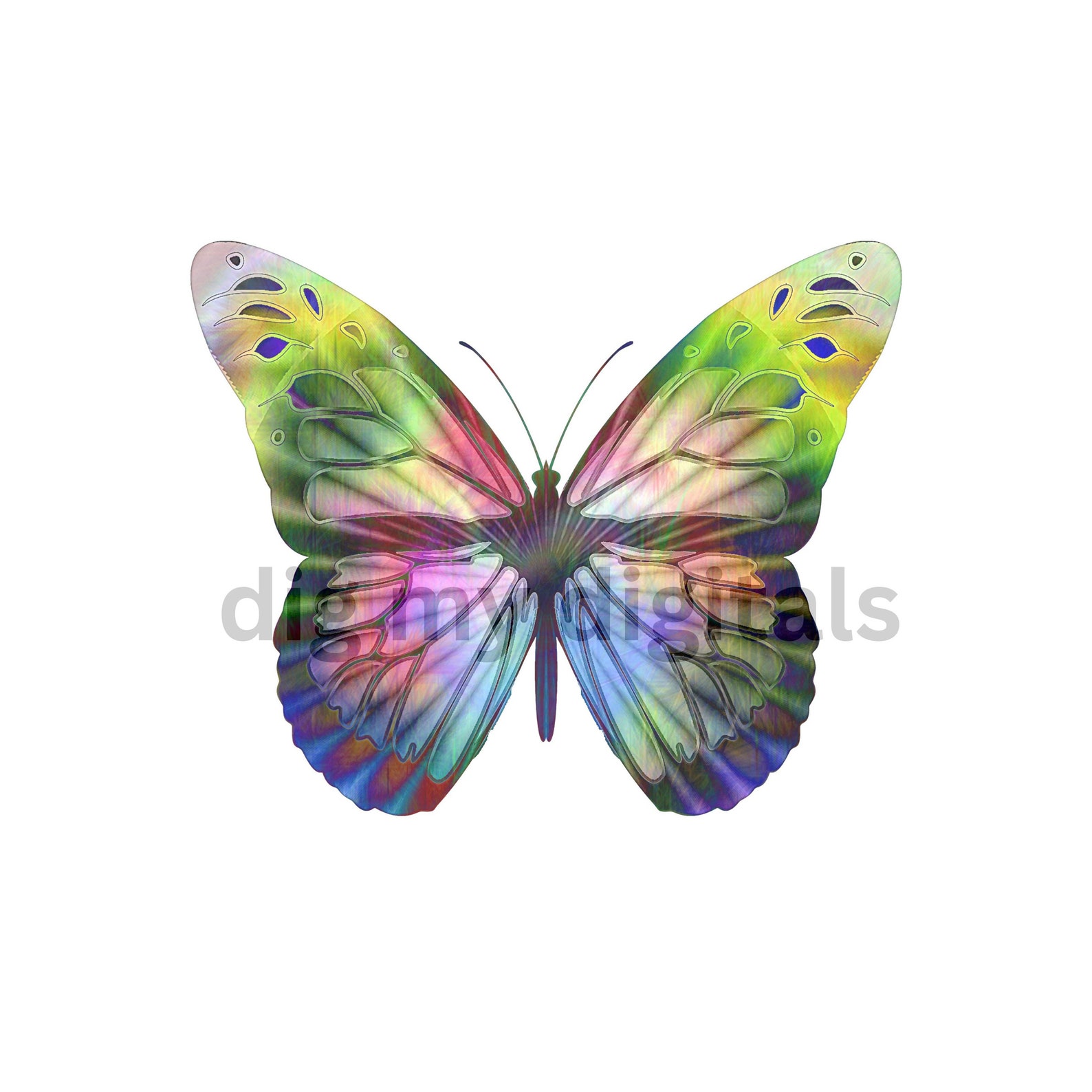 8 Butterfly Clip Art, Printable Clipart, Jpg, Digital Download ...