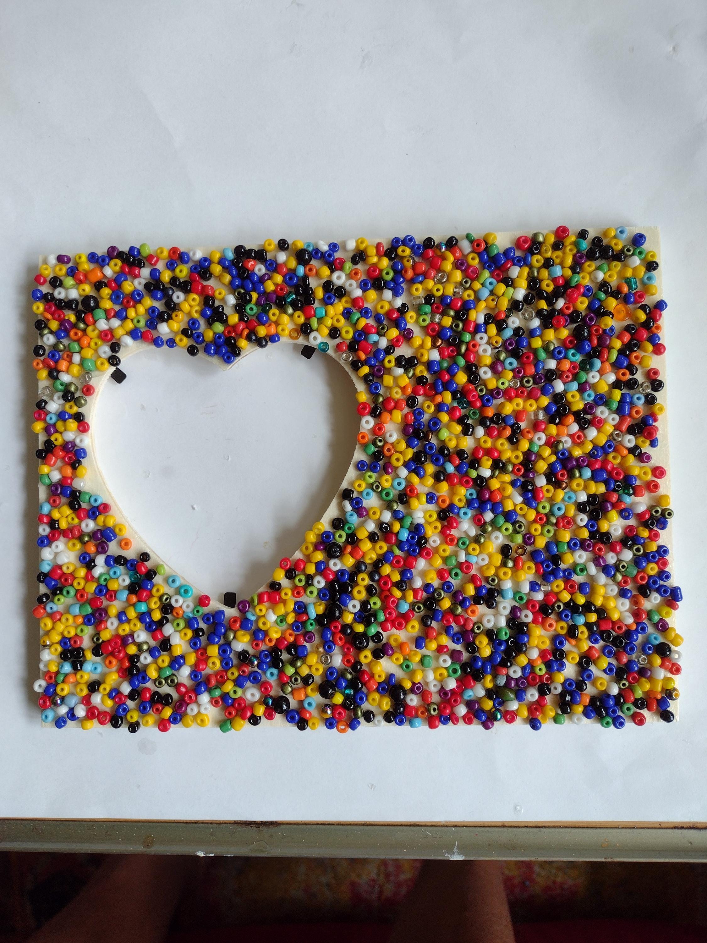 Handcrafted Seed Bead Frame - Etsy