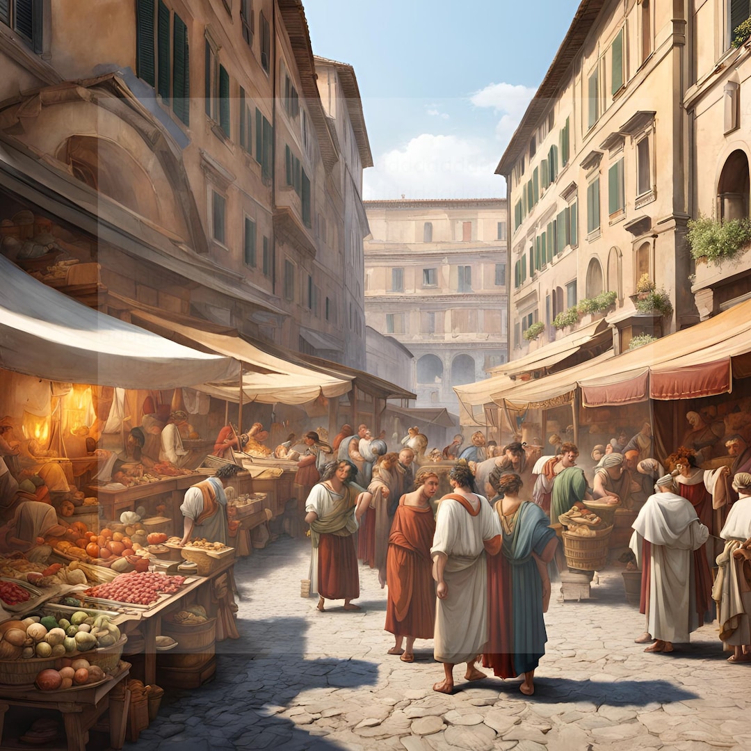 10 Ancient Roman Marketplace Clip Art, Printable Clipart, Jpg, Digital ...