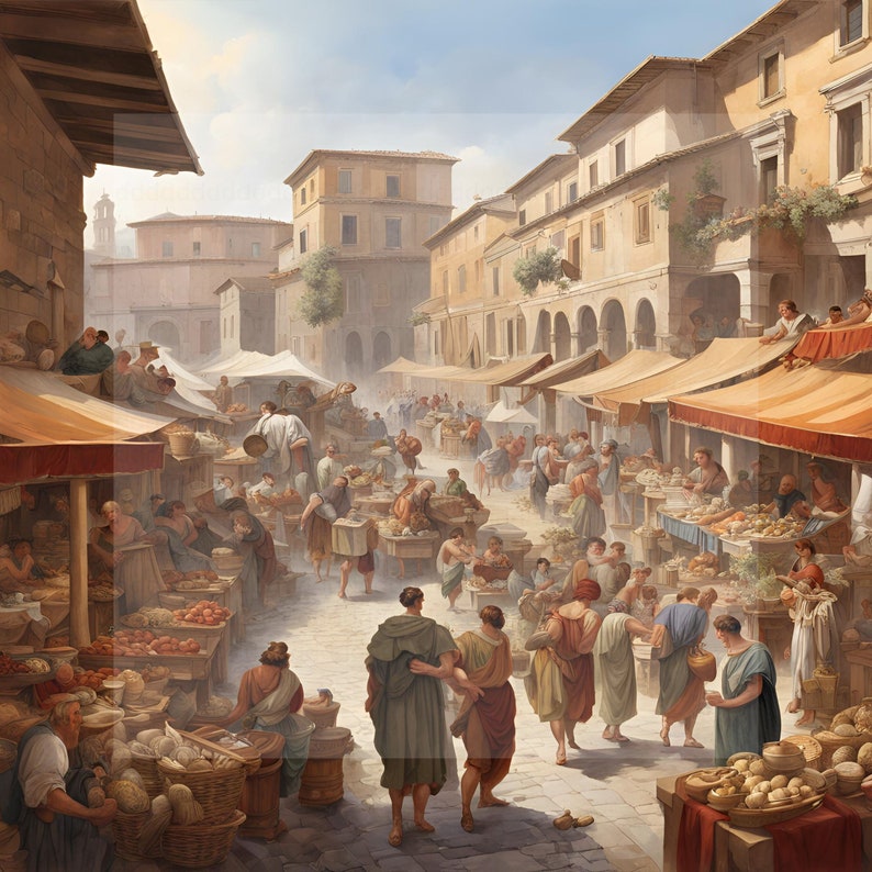 10 Ancient Roman Marketplace Clip Art, Printable Clipart, Jpg, Digital ...