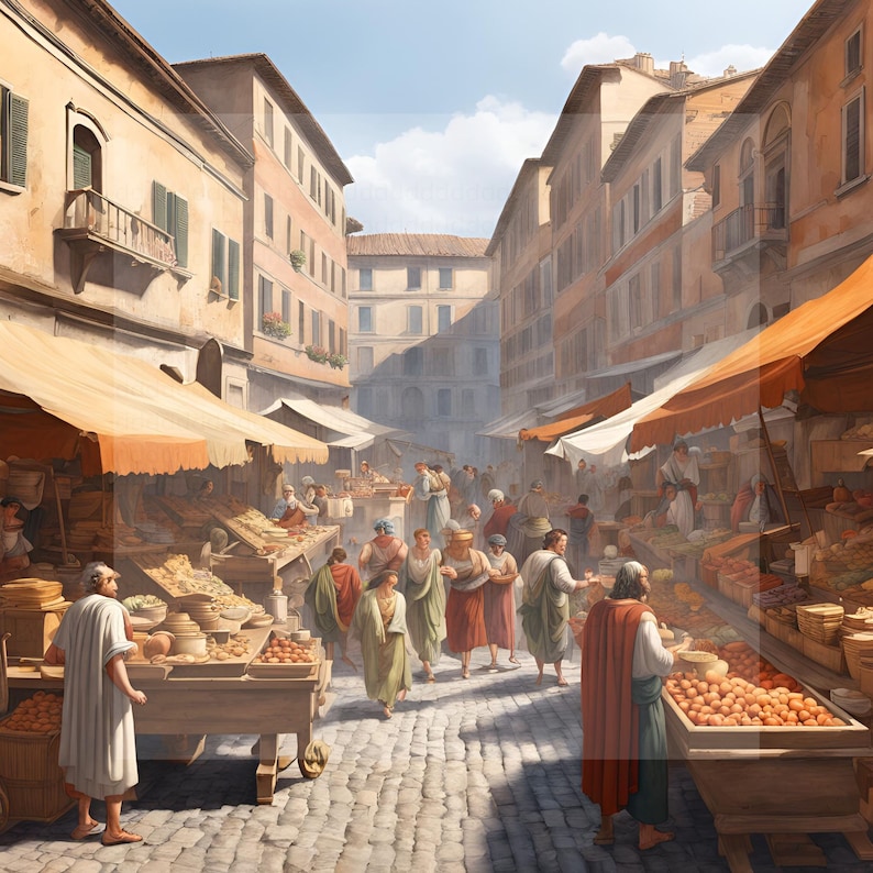 10 Ancient Roman Marketplace Clip Art, Printable Clipart, Jpg, Digital ...