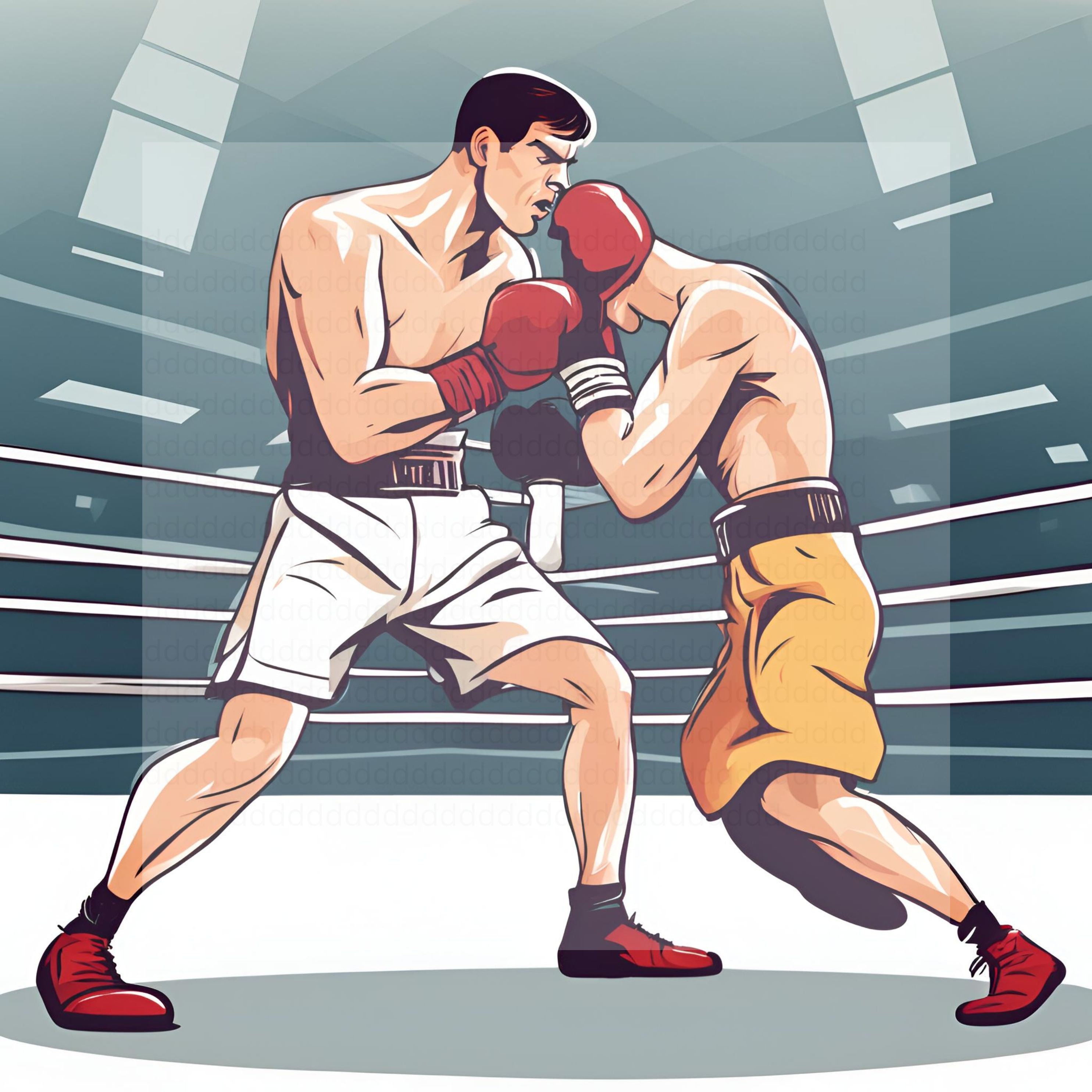 10 Boxers Clip Art, Printable Clipart, Jpg, Digital Download ...