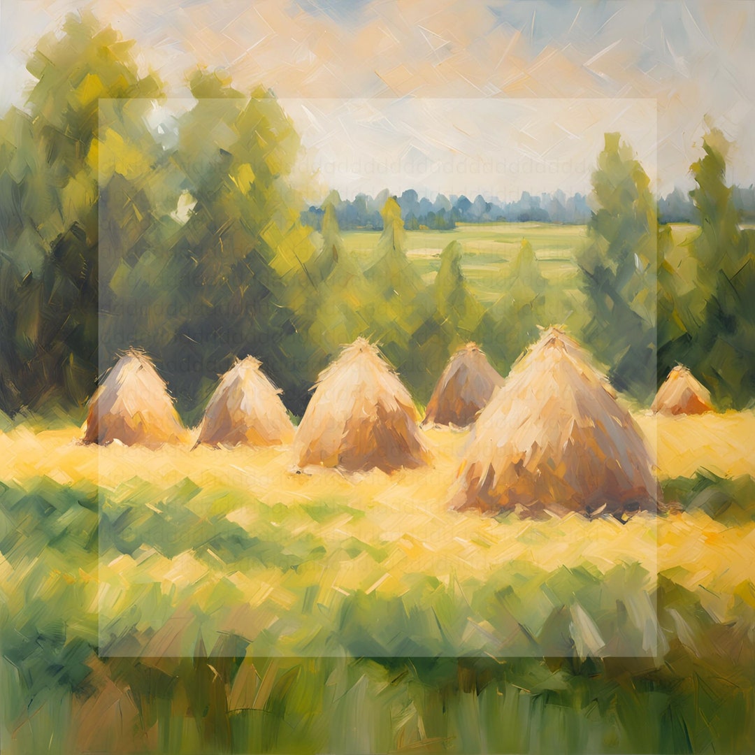 10 Haystacks Clip Art, Printable Clipart, Jpg, Digital Download ...