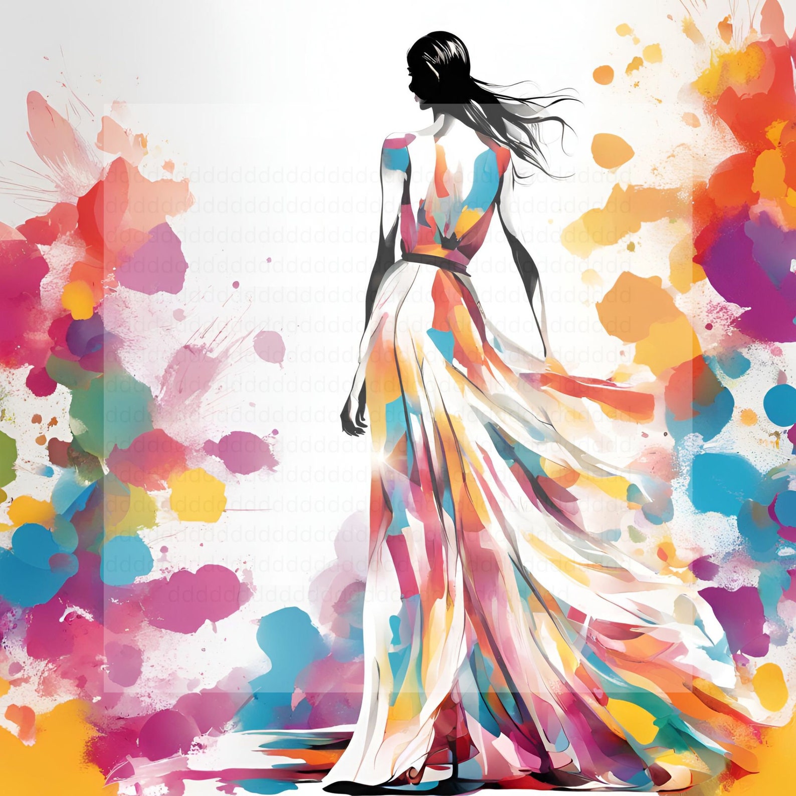 10 Fashion Model Clip Art, Printable Clipart, Jpg, Digital Download ...