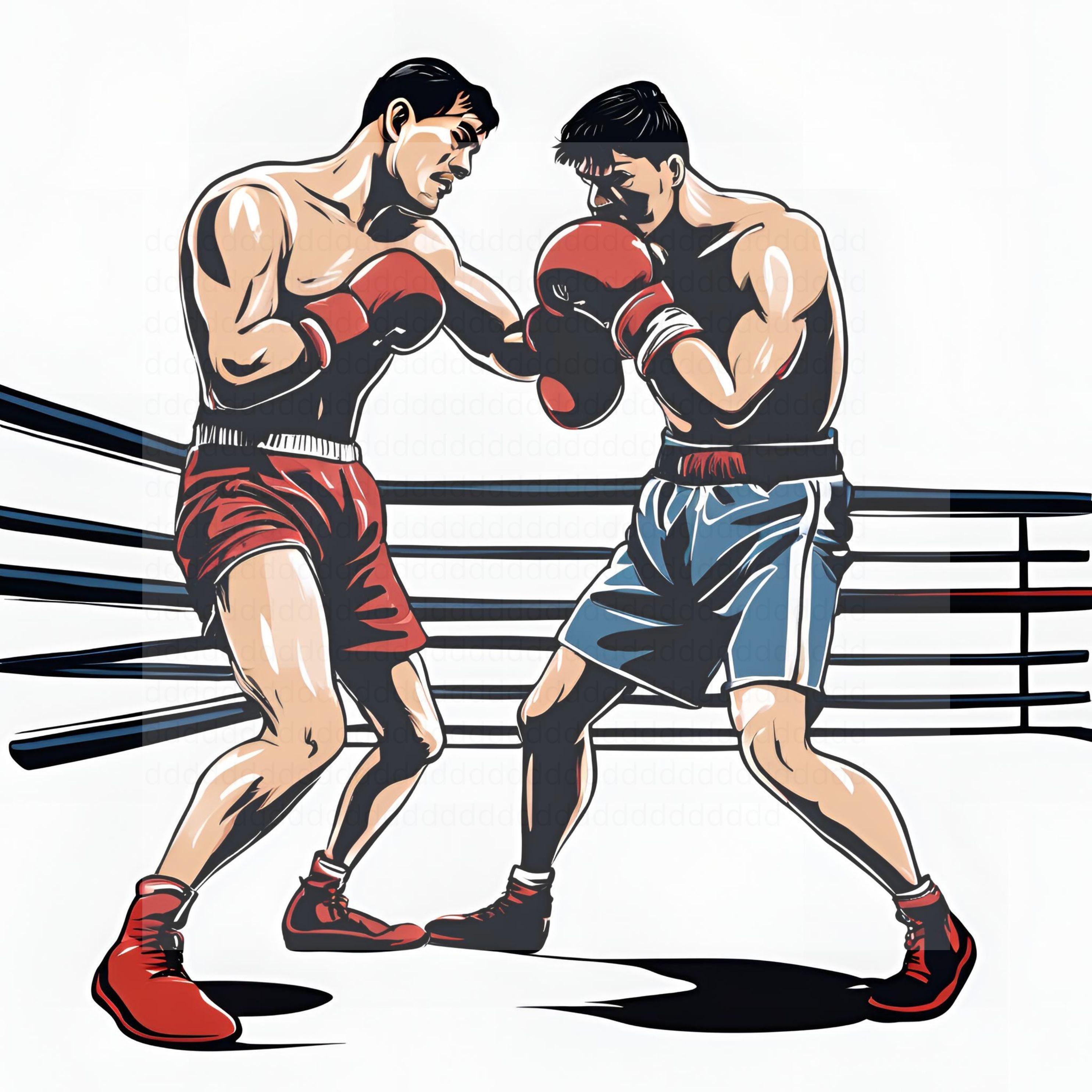 10 Boxers Clip Art, Printable Clipart, Jpg, Digital Download ...