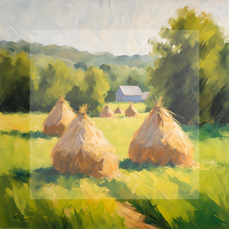 10 Haystacks Clip Art, Printable Clipart, Jpg, Digital Download ...