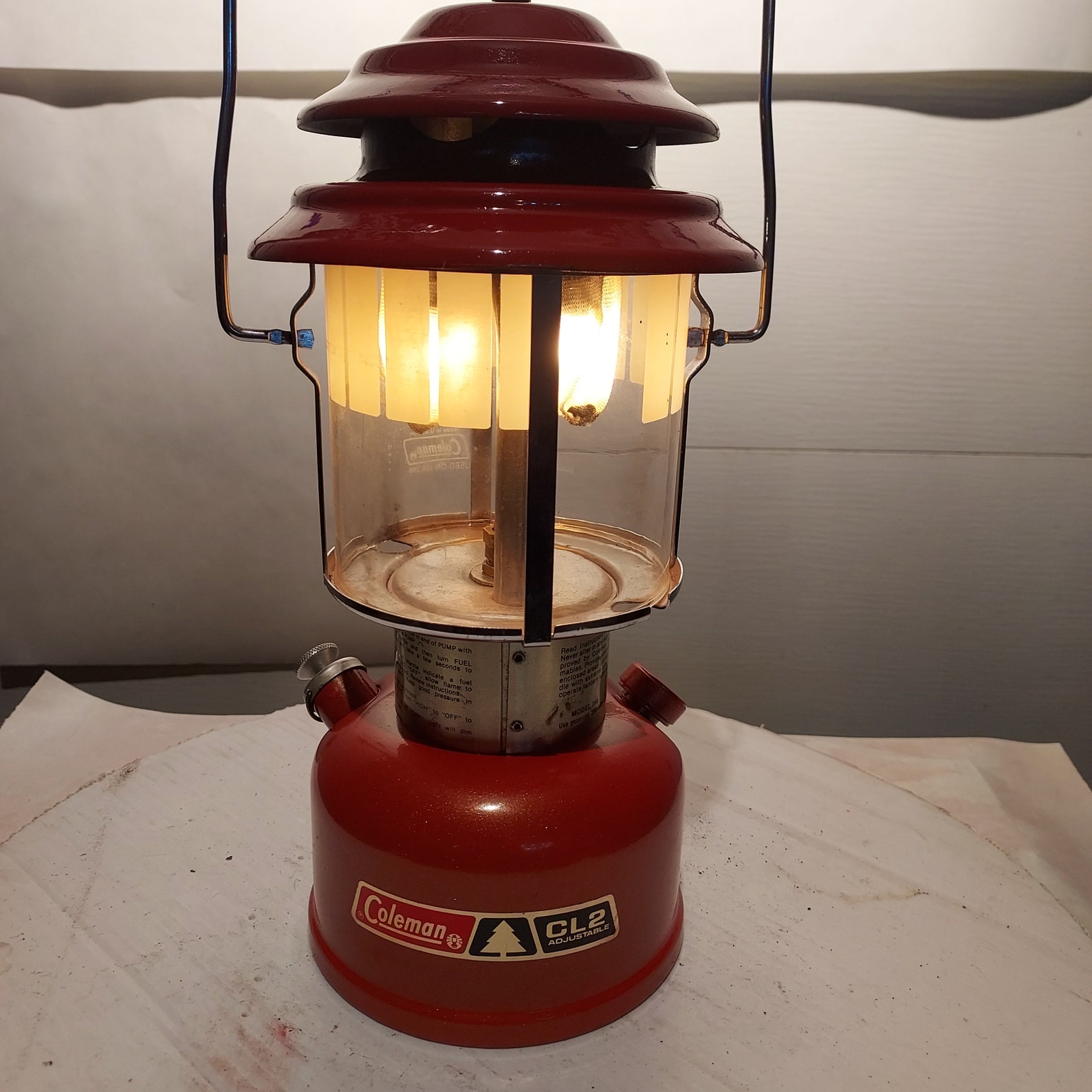 Custom Coleman 288 Lantern, Red, Working Great. - Etsy