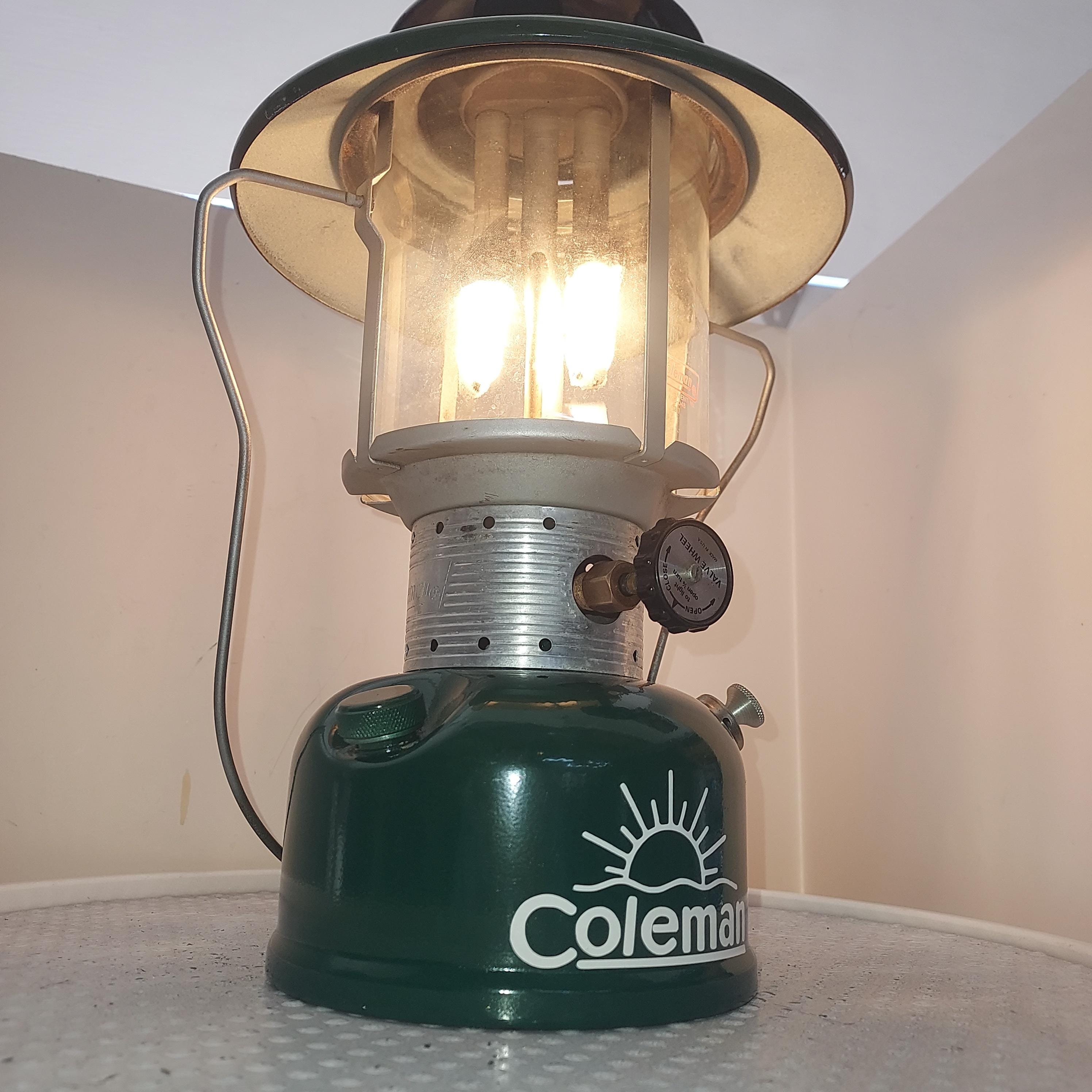 Custom Coleman "big Hat" Lantern, Green Powdercoat, Sunrise Logo Dated ...