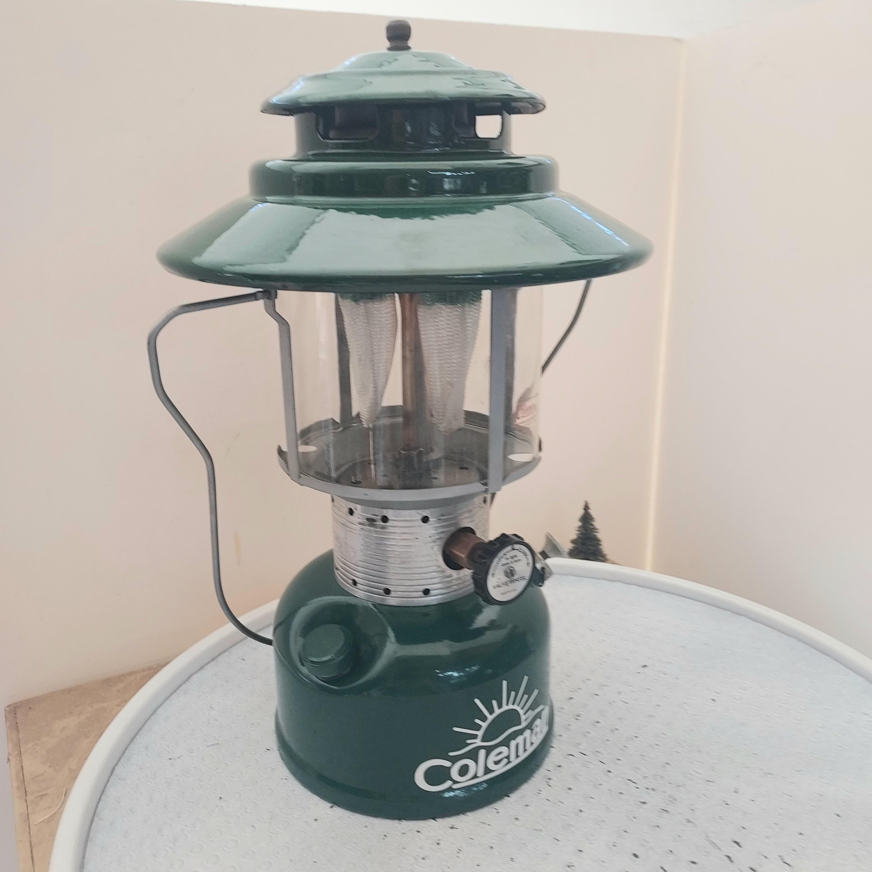 Custom Coleman "big Hat" Lantern, Green Powdercoat, Sunrise Logo Dated ...