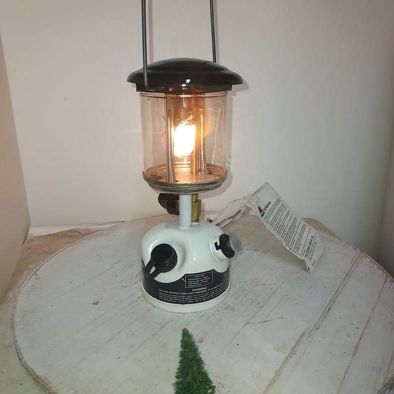 Custom White/black, Coleman 222B Backpacking Lantern, Vintage April ...