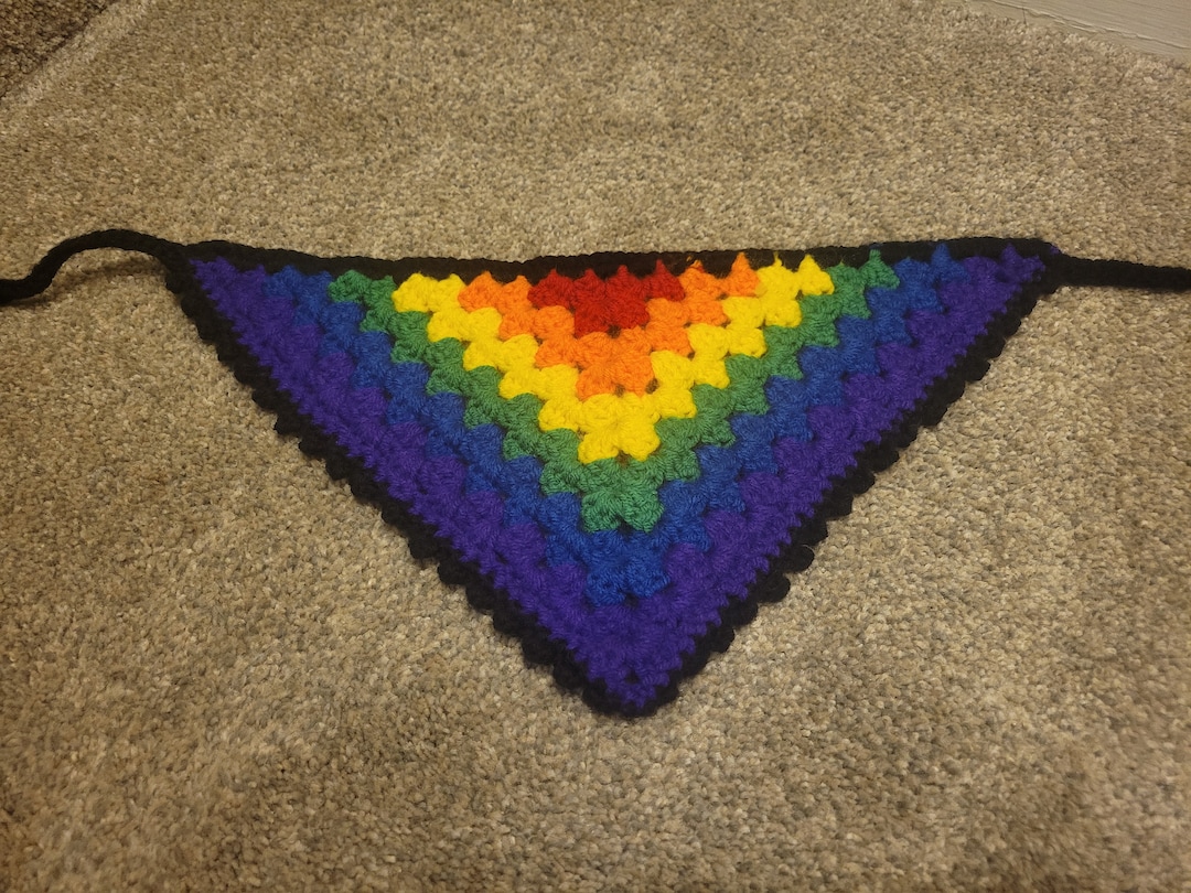 Crochet Pride Flag Bandana - Etsy