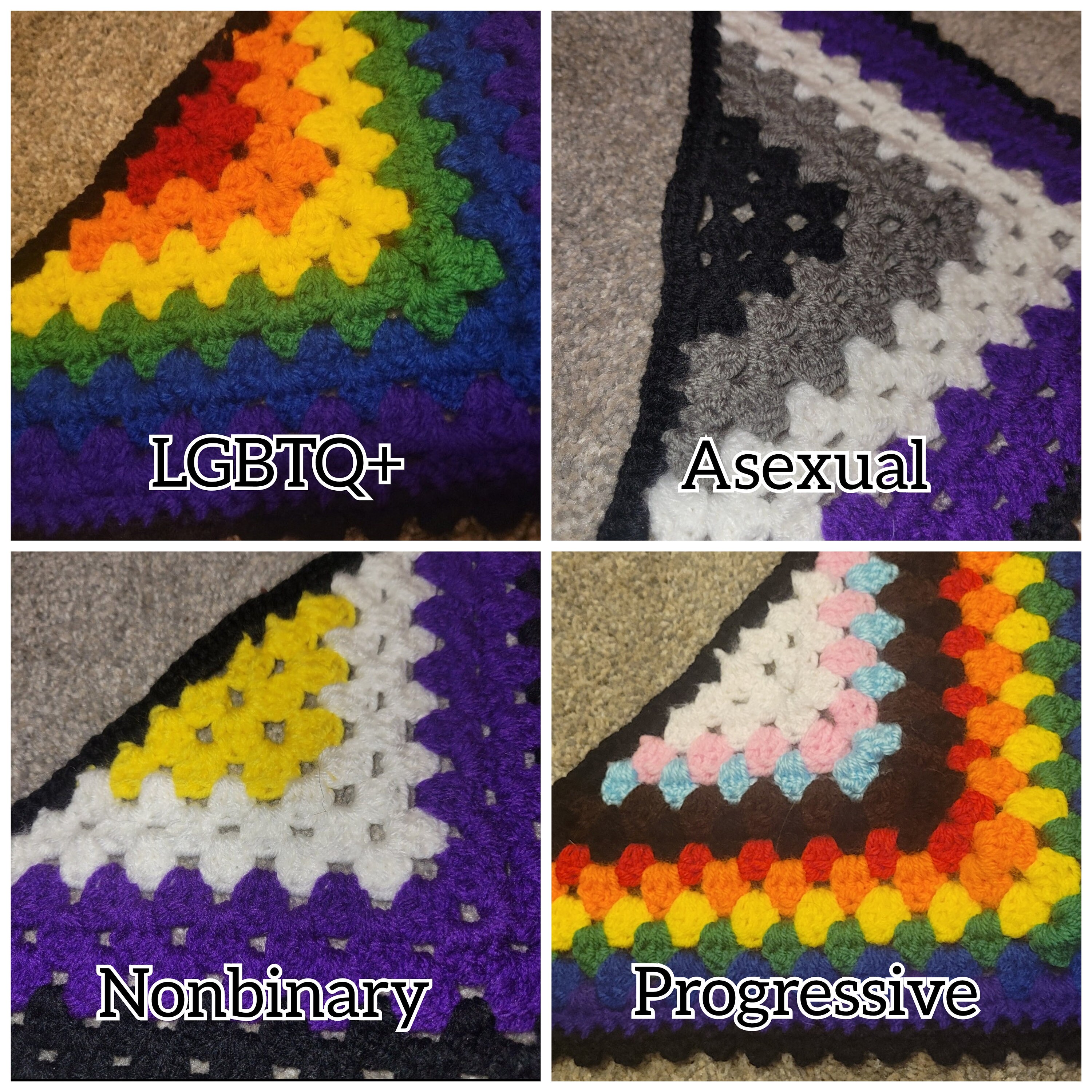 Crochet Pride Flag Bandana - Etsy