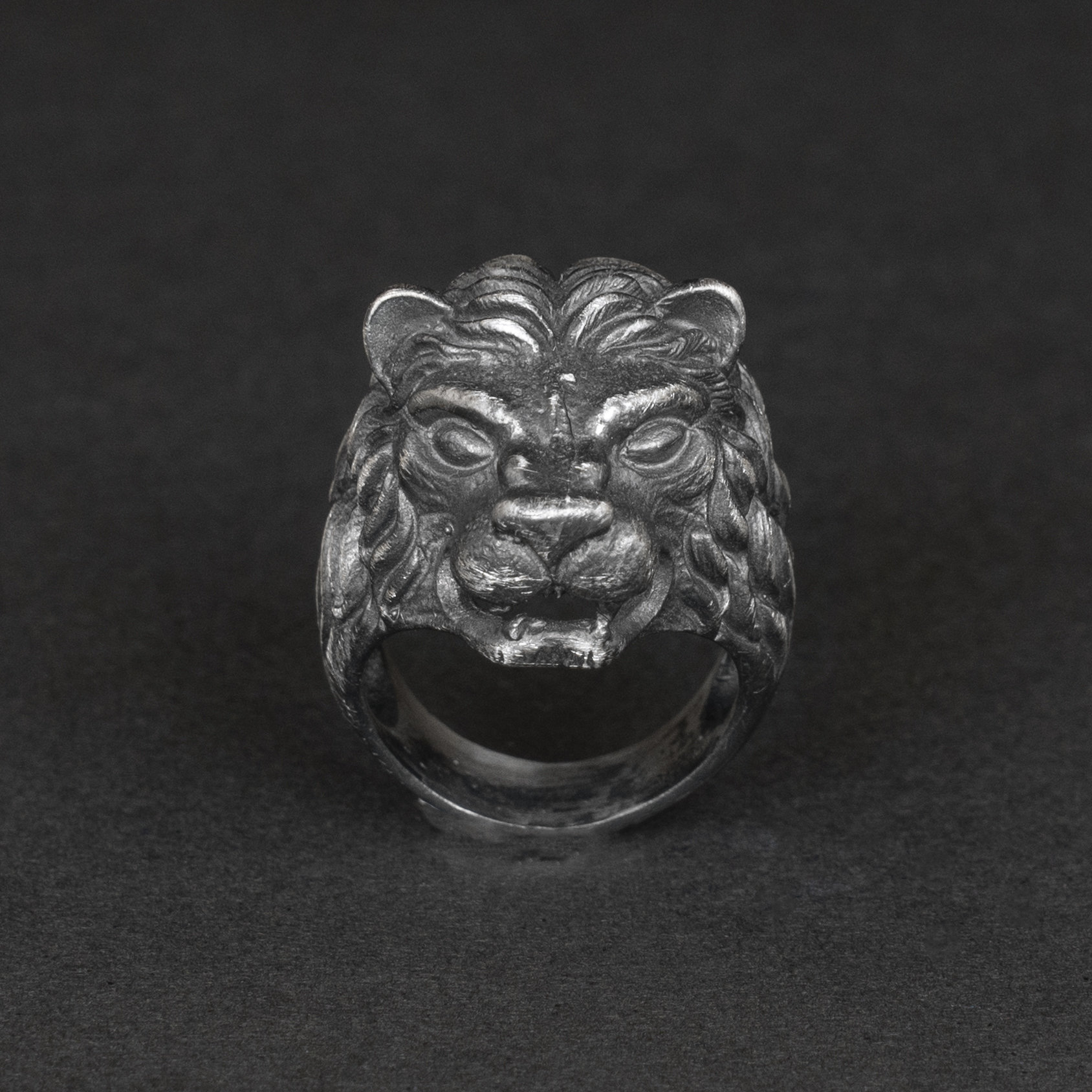 Men Silver Lion Ring Men Lion Head Ring Signet Silver Lion - Etsy