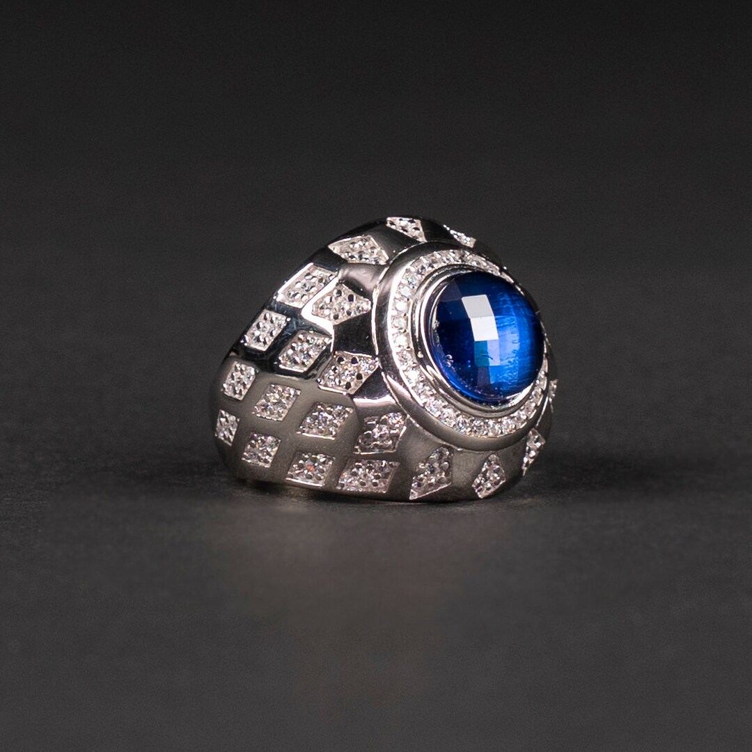 Mens Handmade Ring, Turkish Handmade Silver Men Ring, Modern Men Ring ...