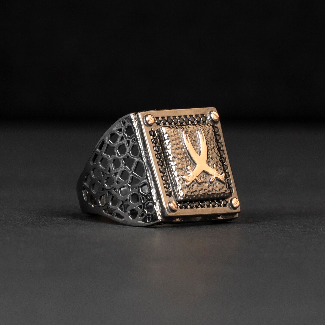 925 Sterling Silver, Sword Men Ring, Zulfiqar Ring, Handmade Ring ...
