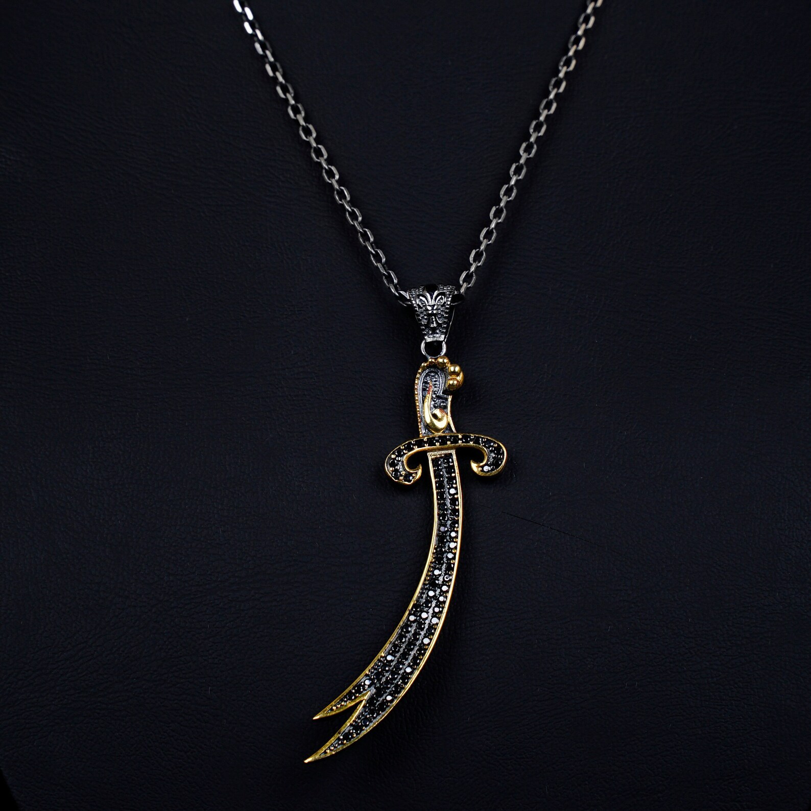 Zulfiqar Sword Necklace, Arabic Written Zulfiqar Imam Ali Zulfiqar ...