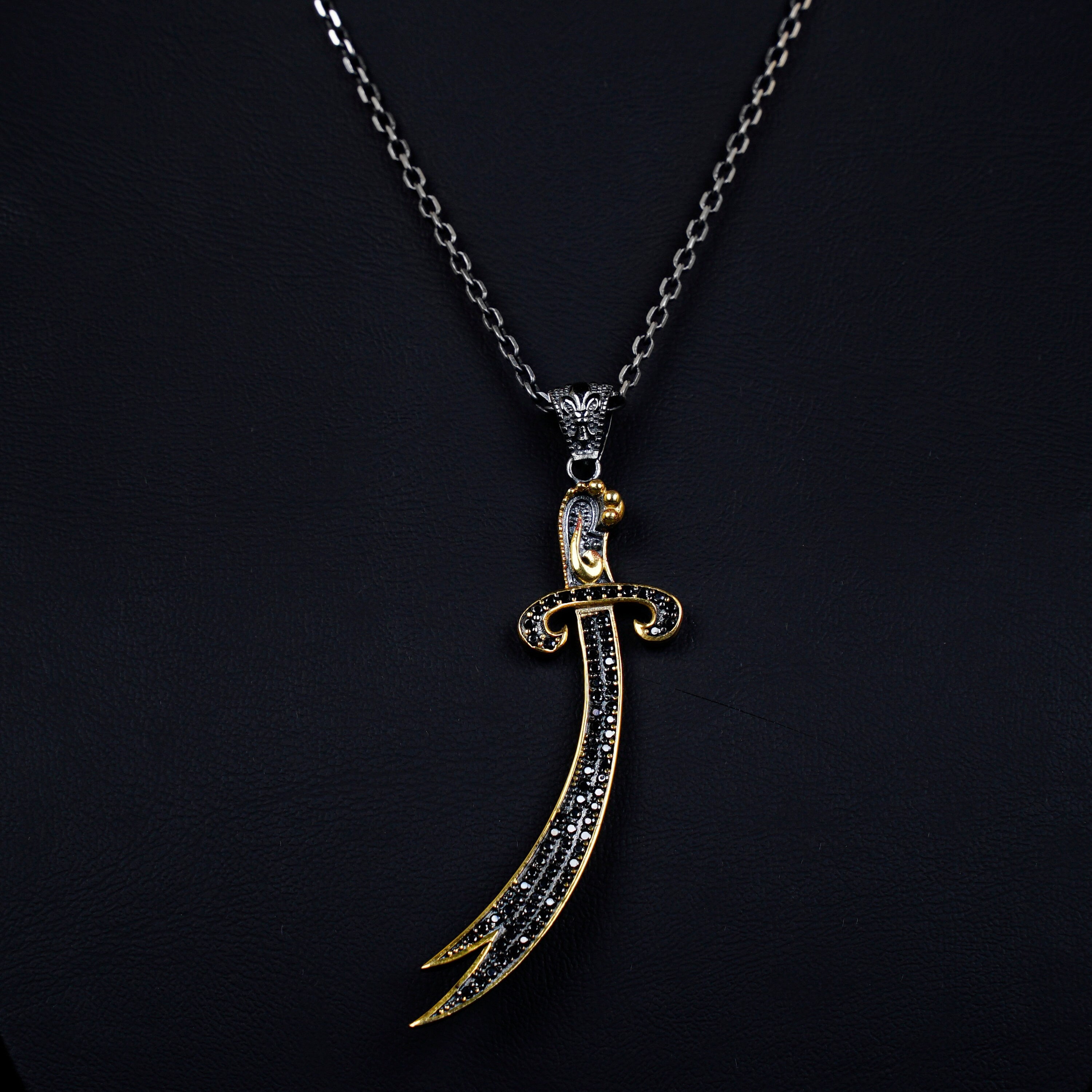 Zulfiqar Sword Necklace, Arabic Written Zulfiqar Imam Ali Zulfiqar ...