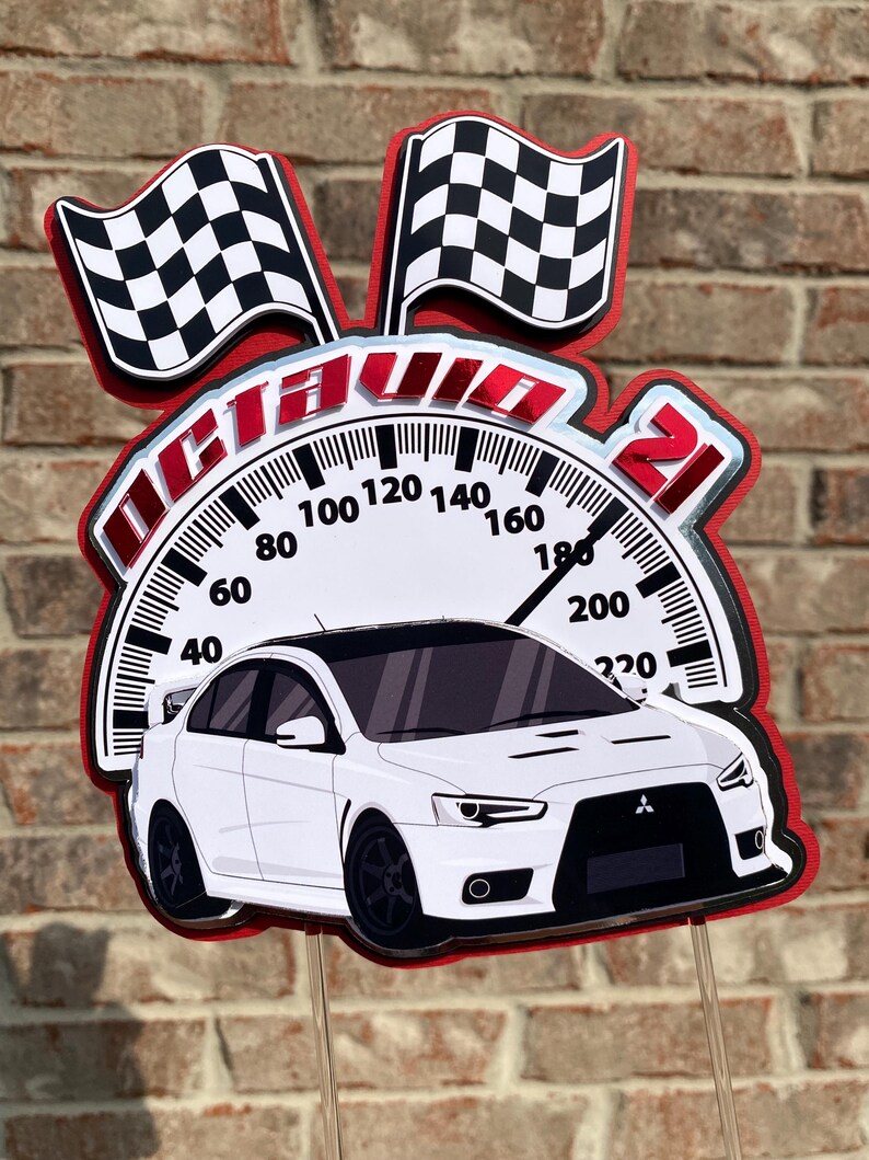 Mitsubishi Lancer Caketopper/ Custom 3D Letter - Etsy